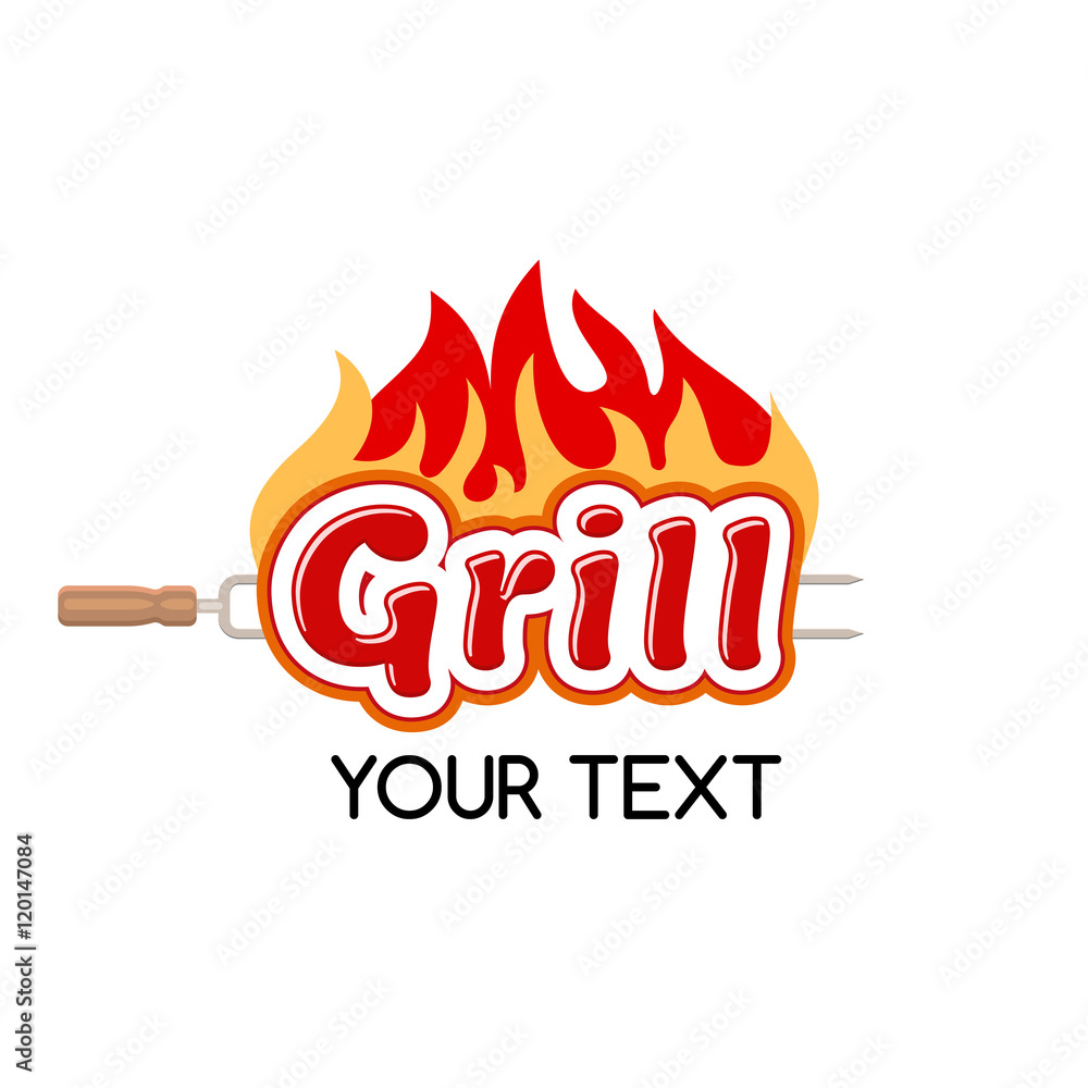Logo grill Stock Vector | Adobe Stock