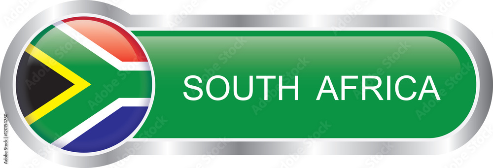 South Africa flag glossy banner Stock Vector | Adobe Stock