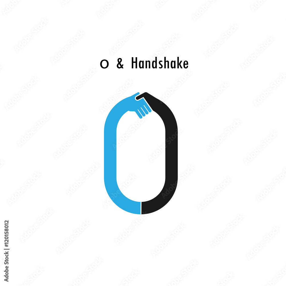 Creative O- number icon abstract logo design vector template Stock ...