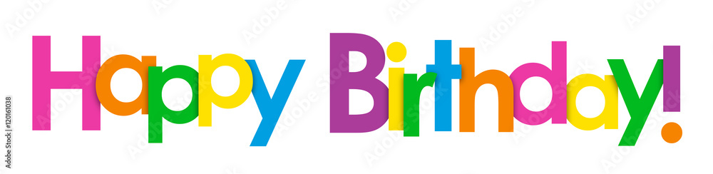 "HAPPY BIRTHDAY" Vector Letters Banner Stock Vector | Adobe Stock