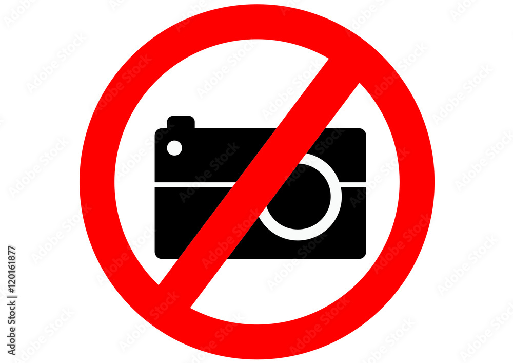 Fotografieren verboten; Piktogramm; Verbotsschild; Bilder; Aufnahmen ...