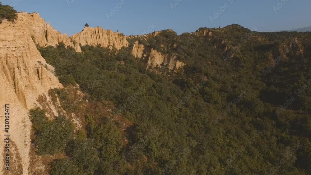 The Melnik Pyramids / Natural geological phenomenon caused by soil ...