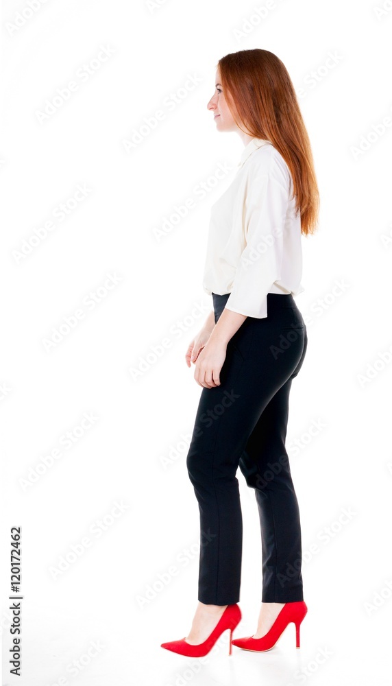 Business Woman Standing Back