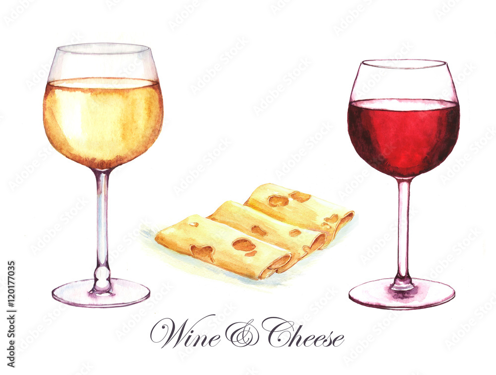 Red Wine Drawing