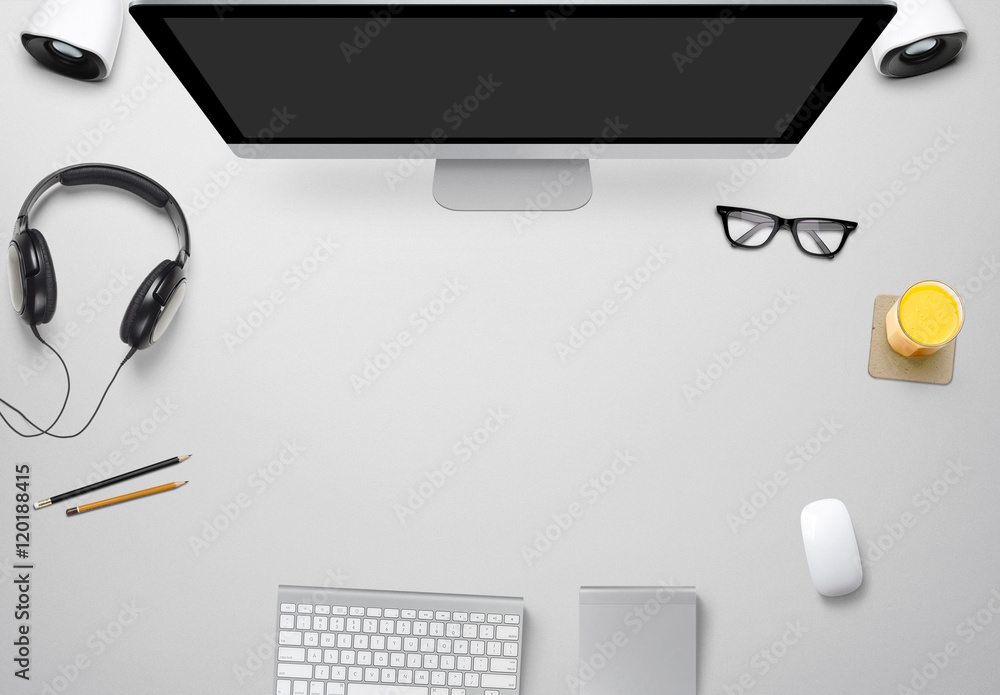 Designer Desk Mockups Stock Template | Adobe Stock