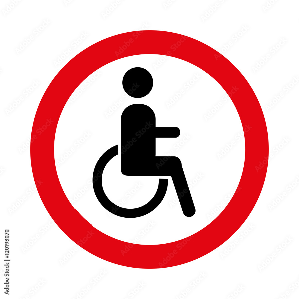 disable signal traffic circle vector illustration design Stock Vector ...