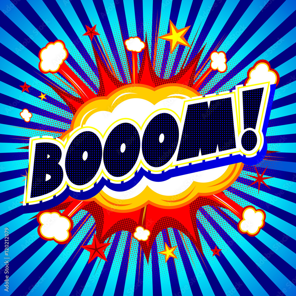 Booom illustration Stock-Illustration | Adobe Stock