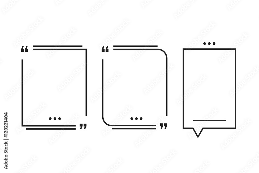 Motivation quote box template with editable outline stroke. Stock ...