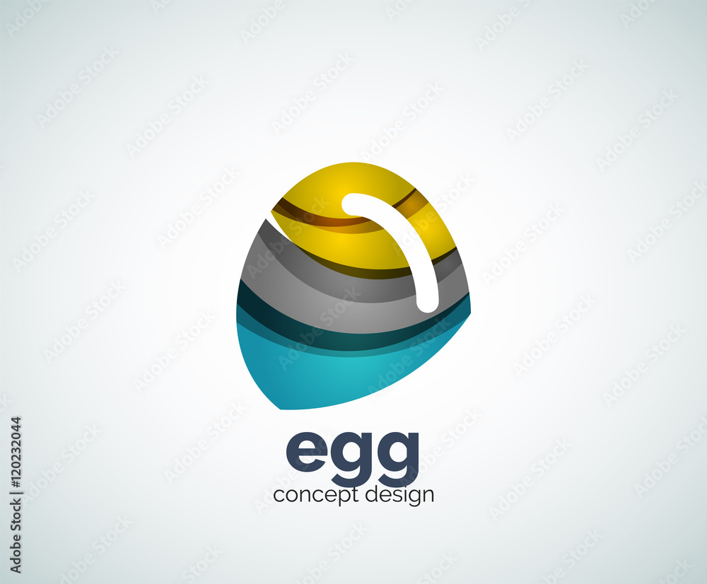 Vector egg logo template Stock Vector | Adobe Stock