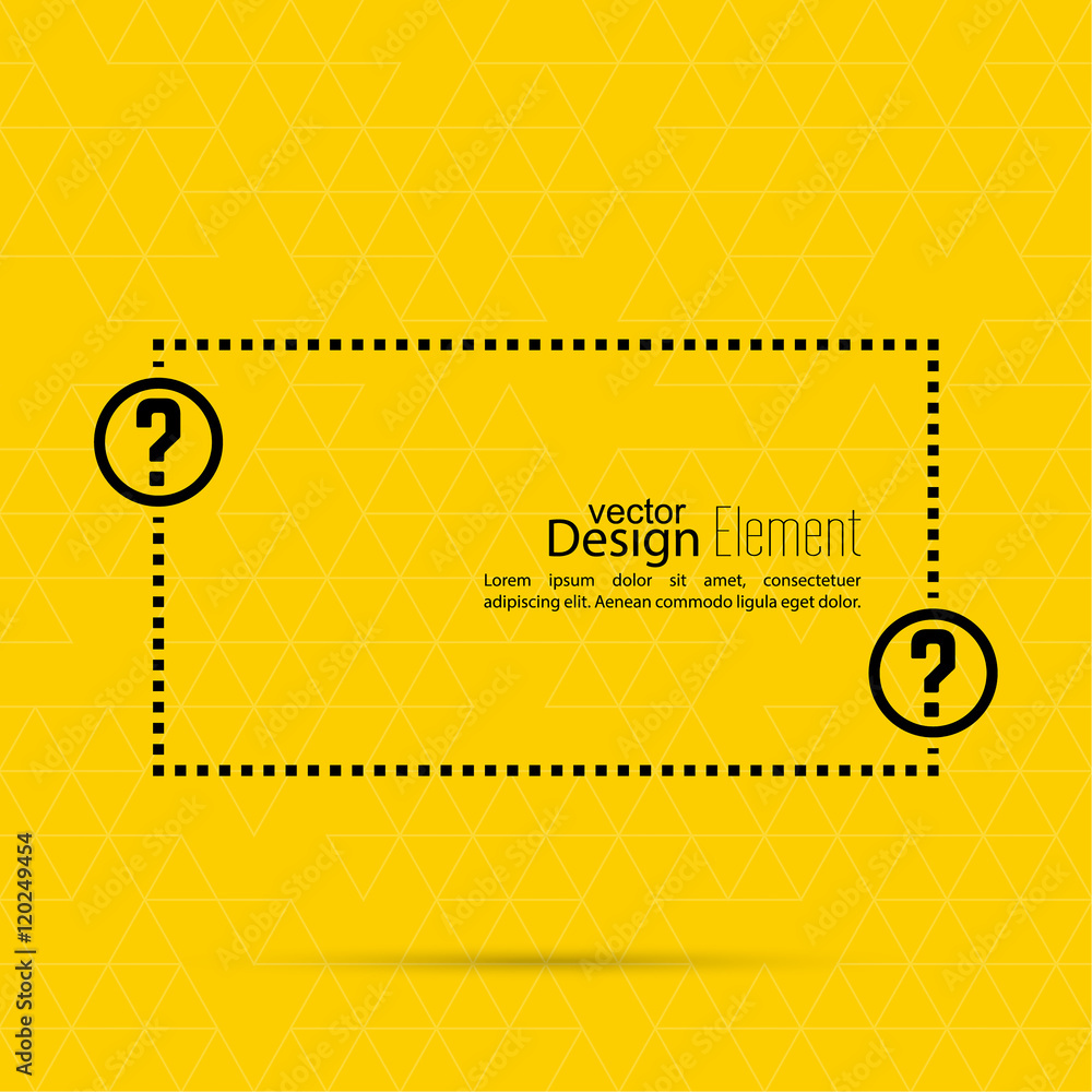 Question mark blank template. Stock Vector | Adobe Stock