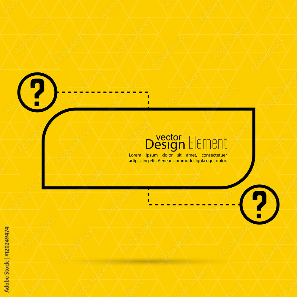 Question mark blank template. Stock Vector | Adobe Stock
