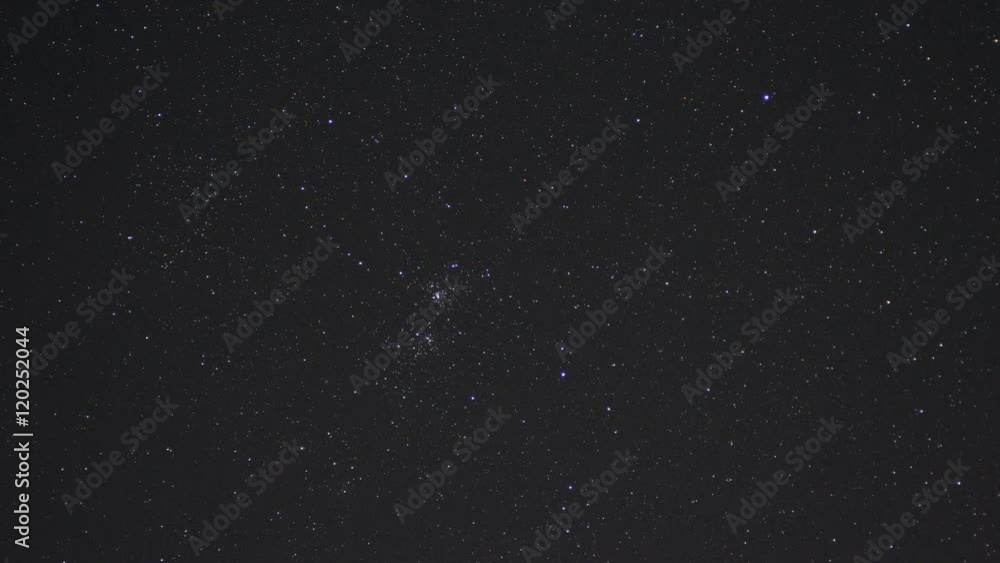 Astronomy pictures which shows stars of the Double Cluster in the ...