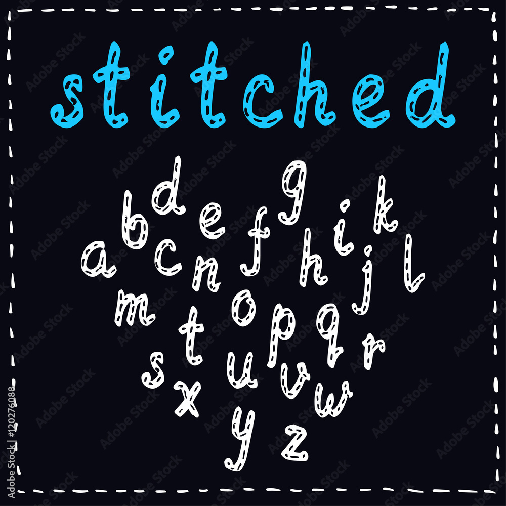 Hand drawn letters. Doodle font. Handmade creative ABC. Stock Vector ...