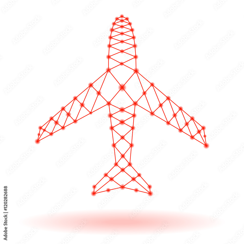 Abstract plane Stock Illustration | Adobe Stock