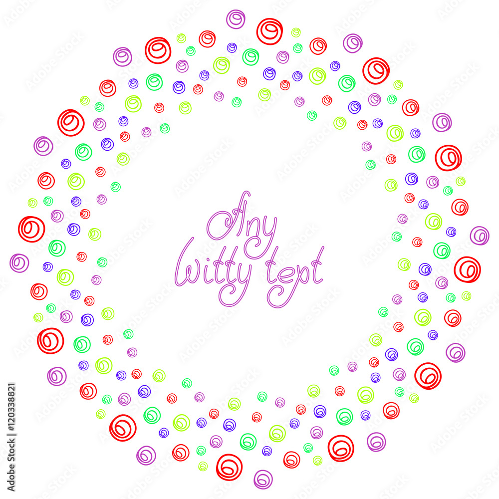 Colorful Bubbles Border