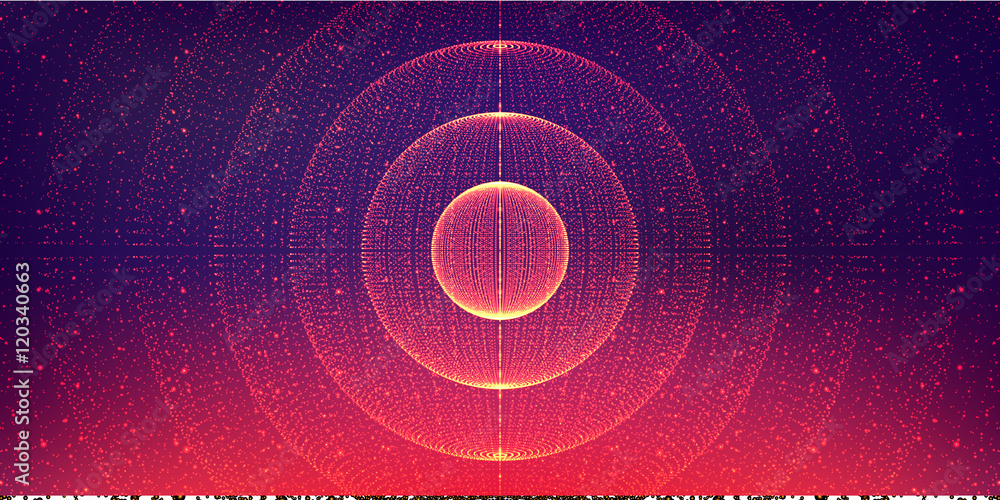 Vector interstellar space background.Cosmic galaxy illustration ...