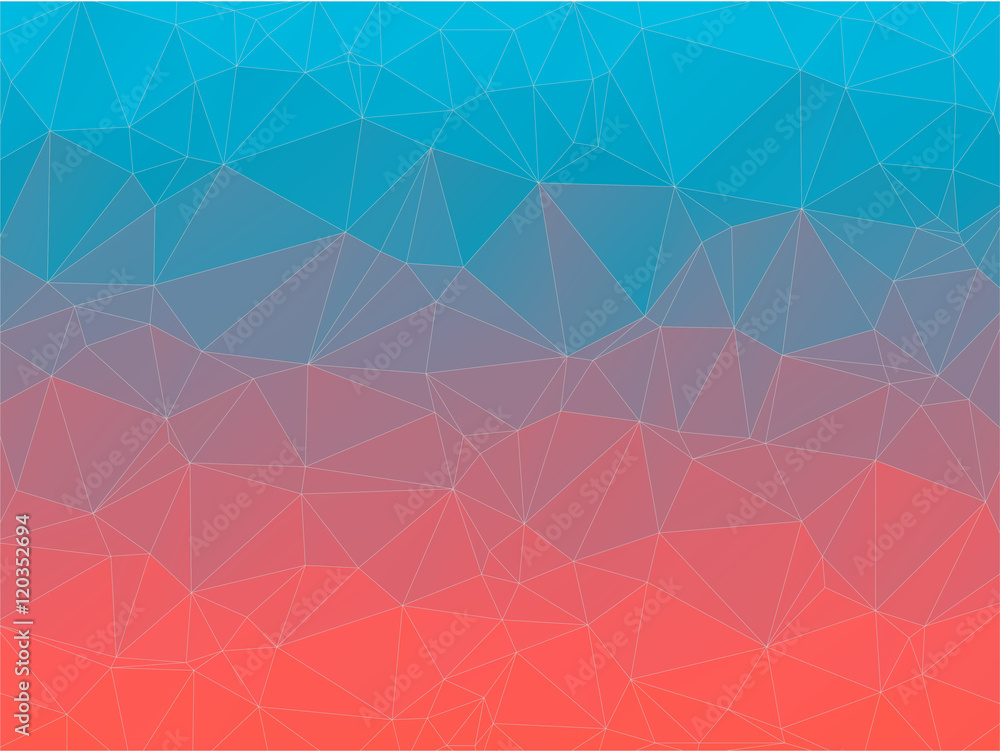 Gradient 2D triangle geometric multicolor background Stock Vector ...