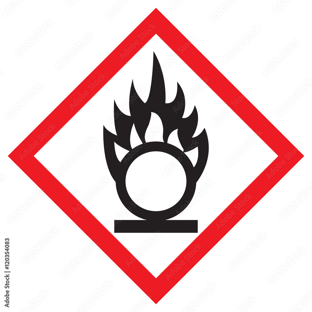 Piktogram GHS03 utleniające Stock Vector | Adobe Stock