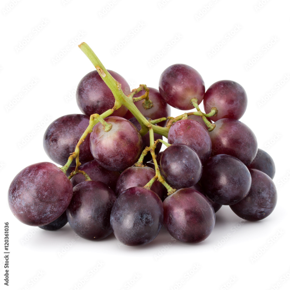 Red grape berry bunch isolated on white background cutout Stock Photo ...