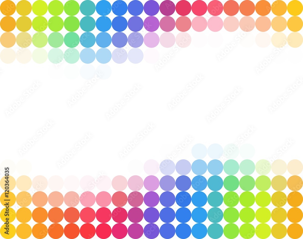 Seamless rainbow colored polka dot background Stock Illustration ...