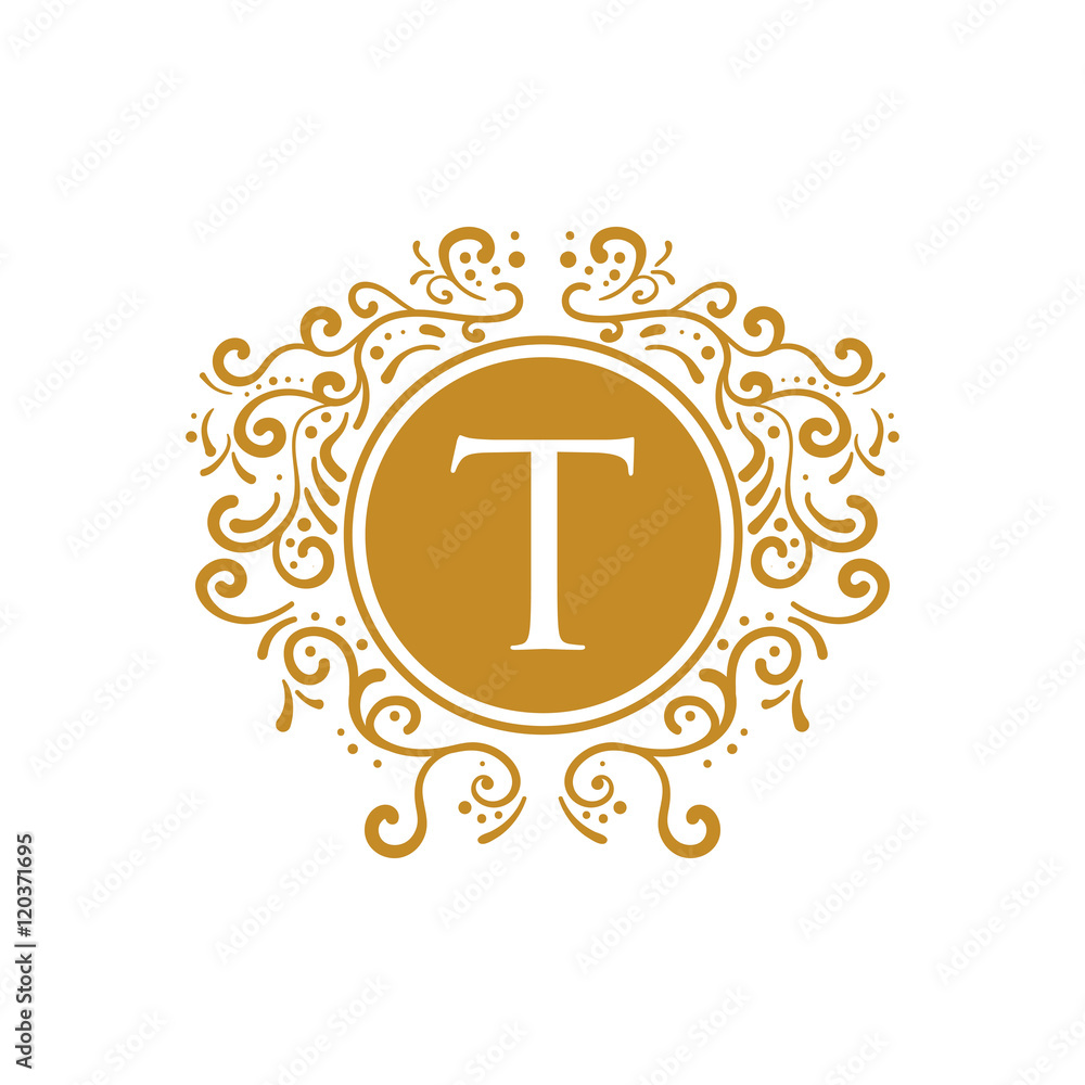 initial vintage logo Stock Vector | Adobe Stock