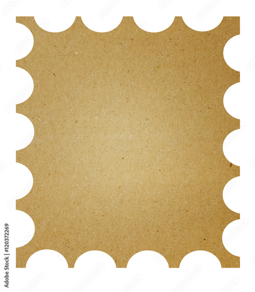 Blank postage stamp on white background Stock Photo | Adobe Stock