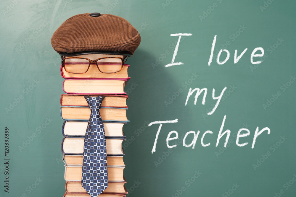 I love my Teacher, funny education concept Stock Photo | Adobe Stock