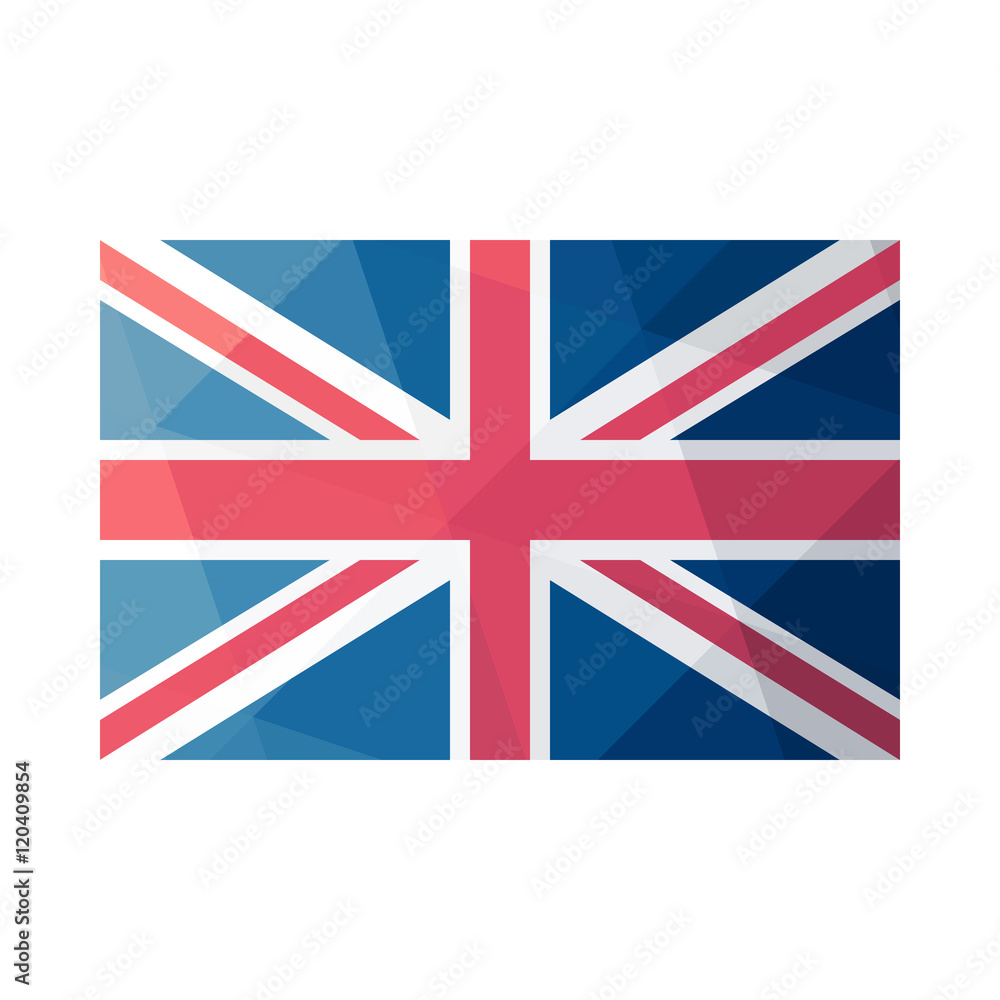 United Kingdom abstract background consisting of triangles. Icon Great ...