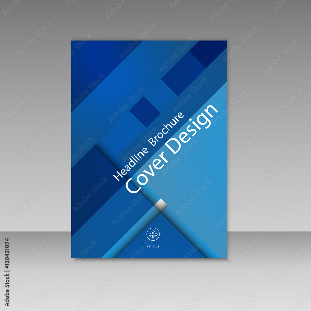 Abstract vector graphics, beautiful brochures templates. Set of ...