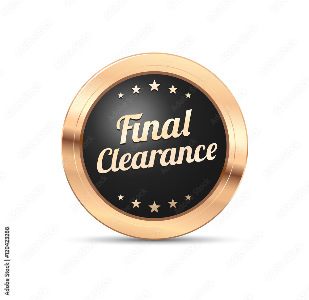 Final Clearance Badge Stock Vector | Adobe Stock