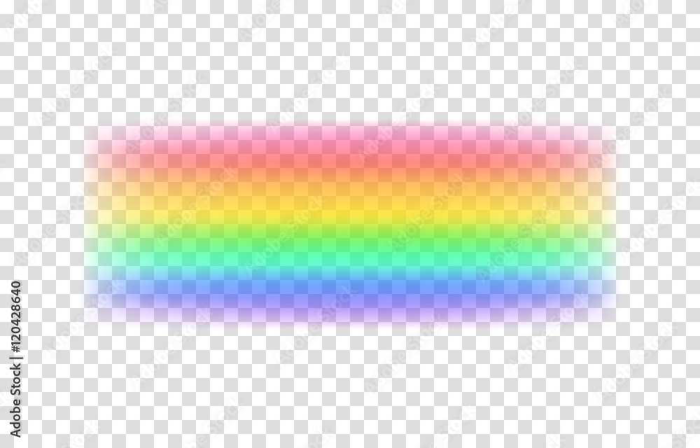 Transparent rainbow. Vector illustration. Realistic raibow on ...