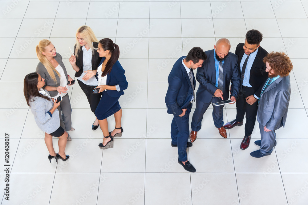 Business Discussion Standing