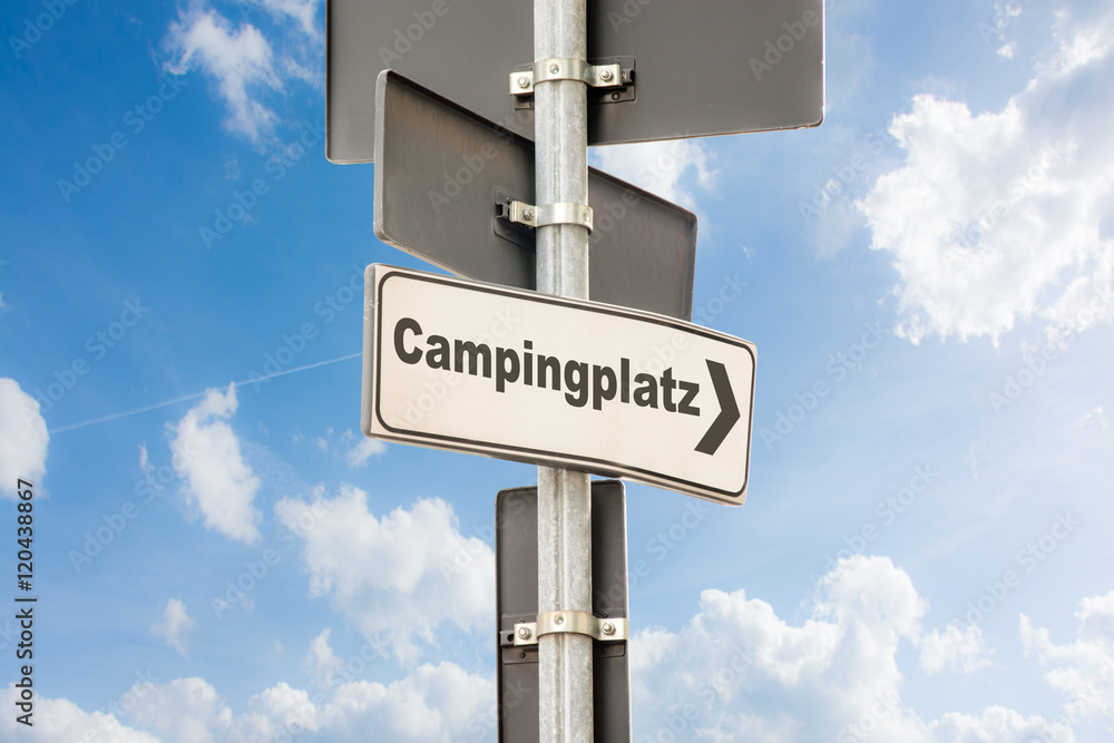 Illustrazione Stock Schild 144 - Campingplatz | Adobe Stock