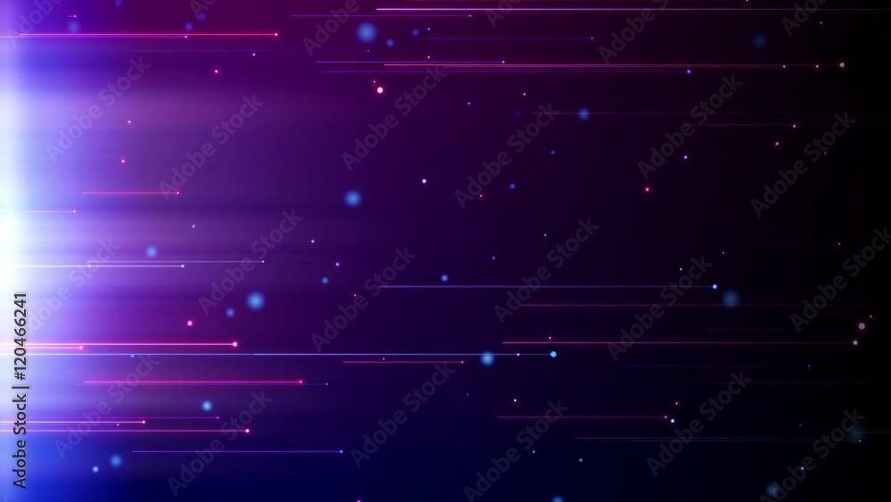 Seamlessly looping vibrant abstract background animation of particles ...