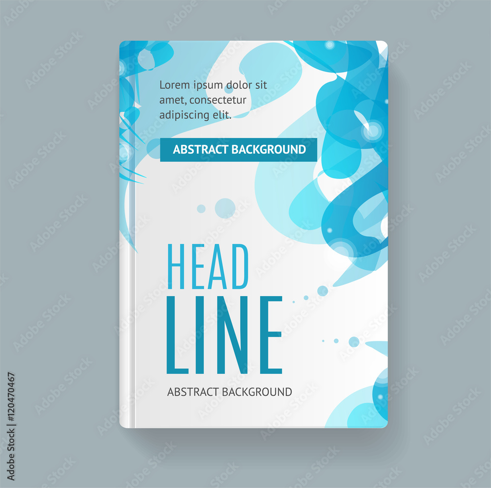 Book Flyer Placard Template. Vector vector de Stock | Adobe Stock