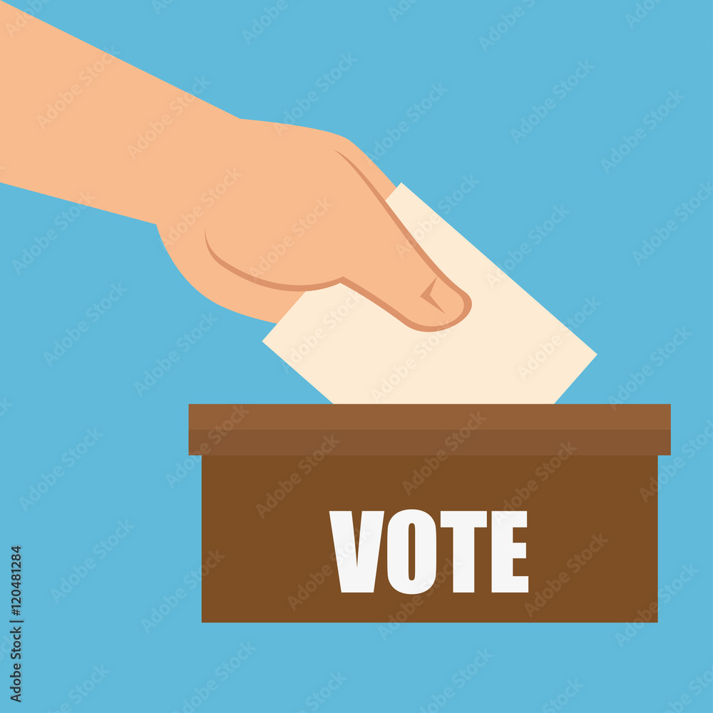 cartoon elections vote design vector illustration eps 10 Stock Vector ...