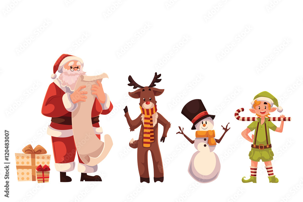 Santa And His Elves Animated