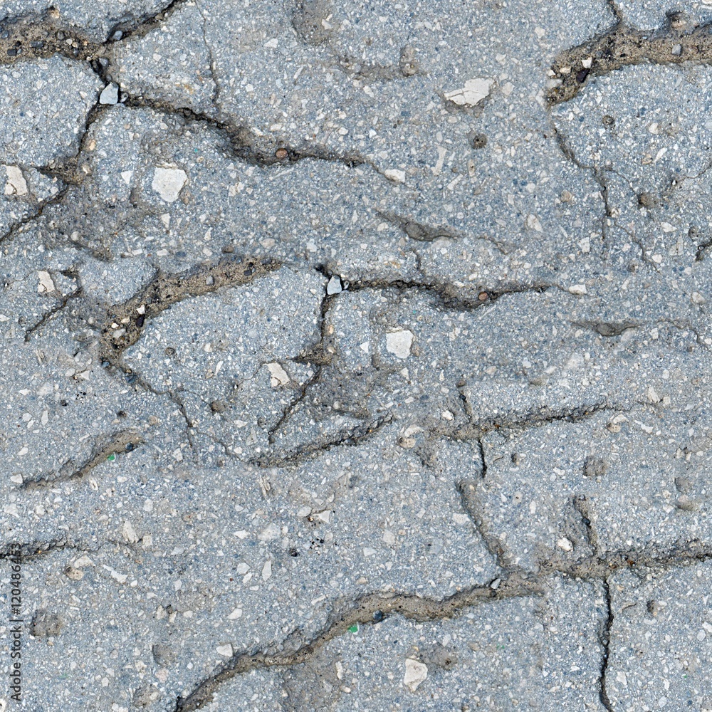 Cracked Road Texture Seamless