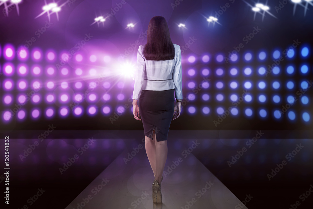 Back view asian model woman Stock Photo | Adobe Stock