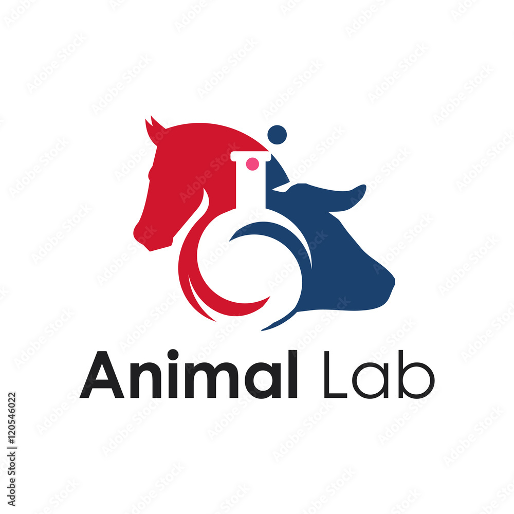 Elegant Veterinary Farm Animal Health Research Logo Stock Vector ...