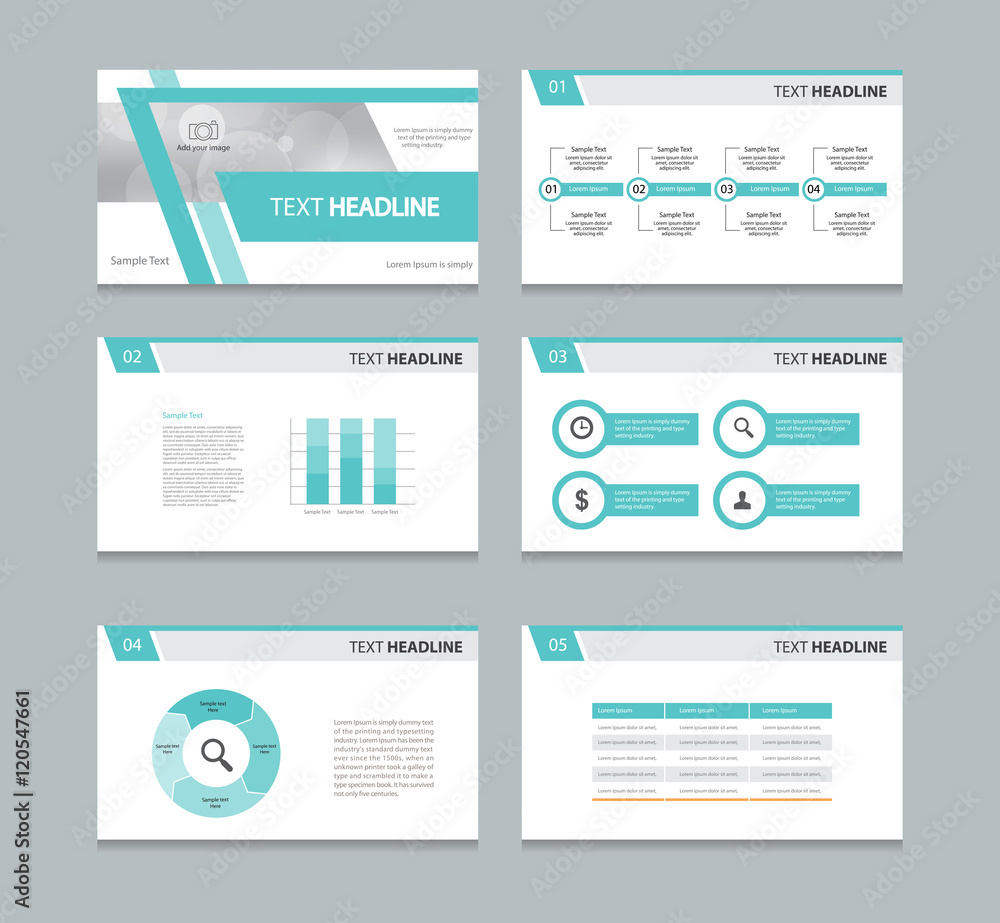page presentation layout design template with info graphic element ...