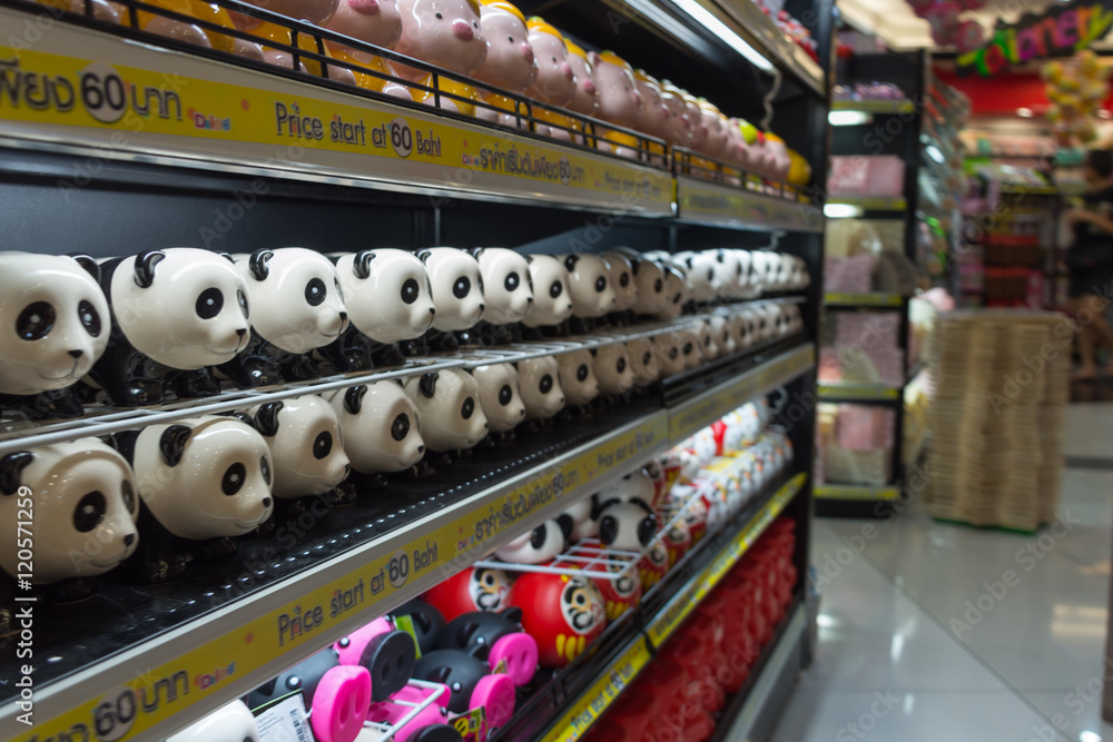 Many types of goods in convenience store Stock Photo | Adobe Stock