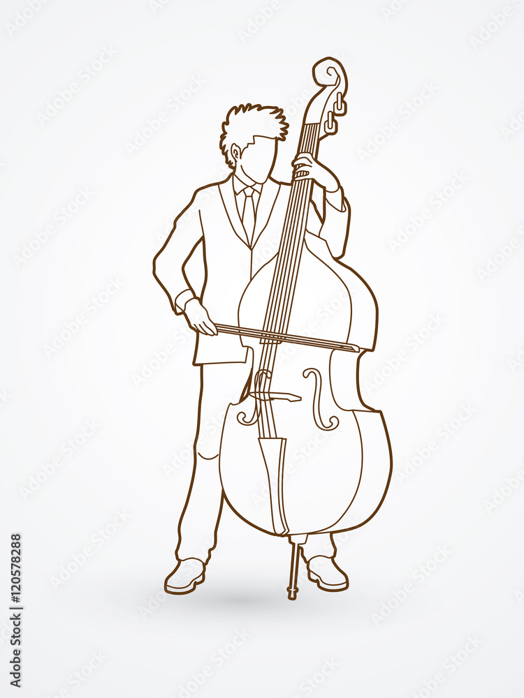 Double Bass Outline