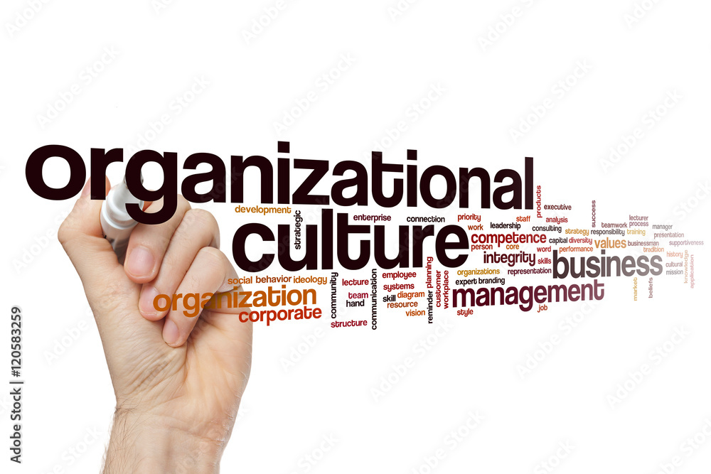 Organizational culture word cloud concept Stock Photo | Adobe Stock