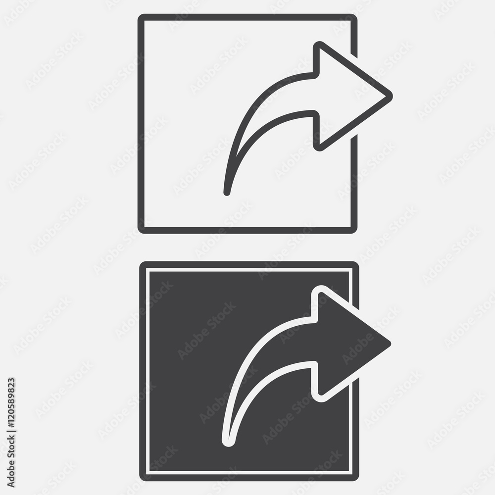 share line icon, outline and solid vector sign, linear and full ...