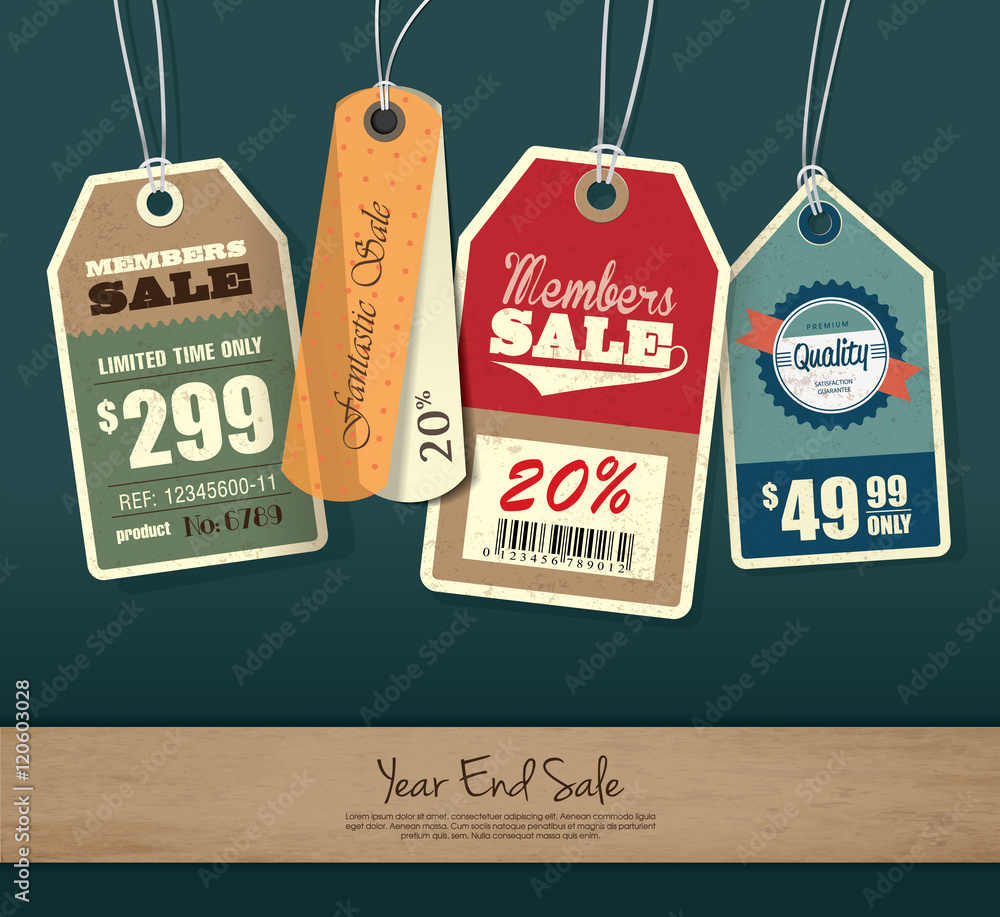 Set of Price Tag Design Stock Vector | Adobe Stock