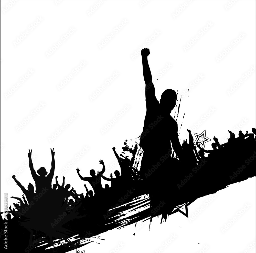 Advertising poster for sports championships and music concerts Stock ...