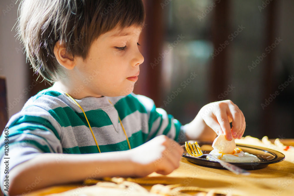 Eating breakfast Stock Photo | Adobe Stock