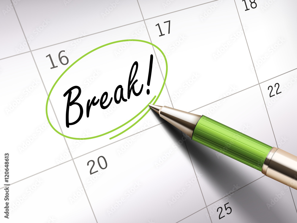 Break words circle marked Stock Vector | Adobe Stock