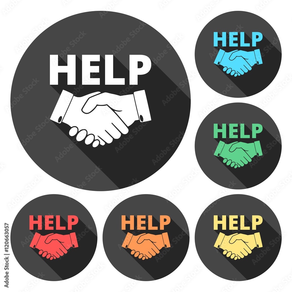 Help hand icon.Help hand icon Vector Stock Vector | Adobe Stock